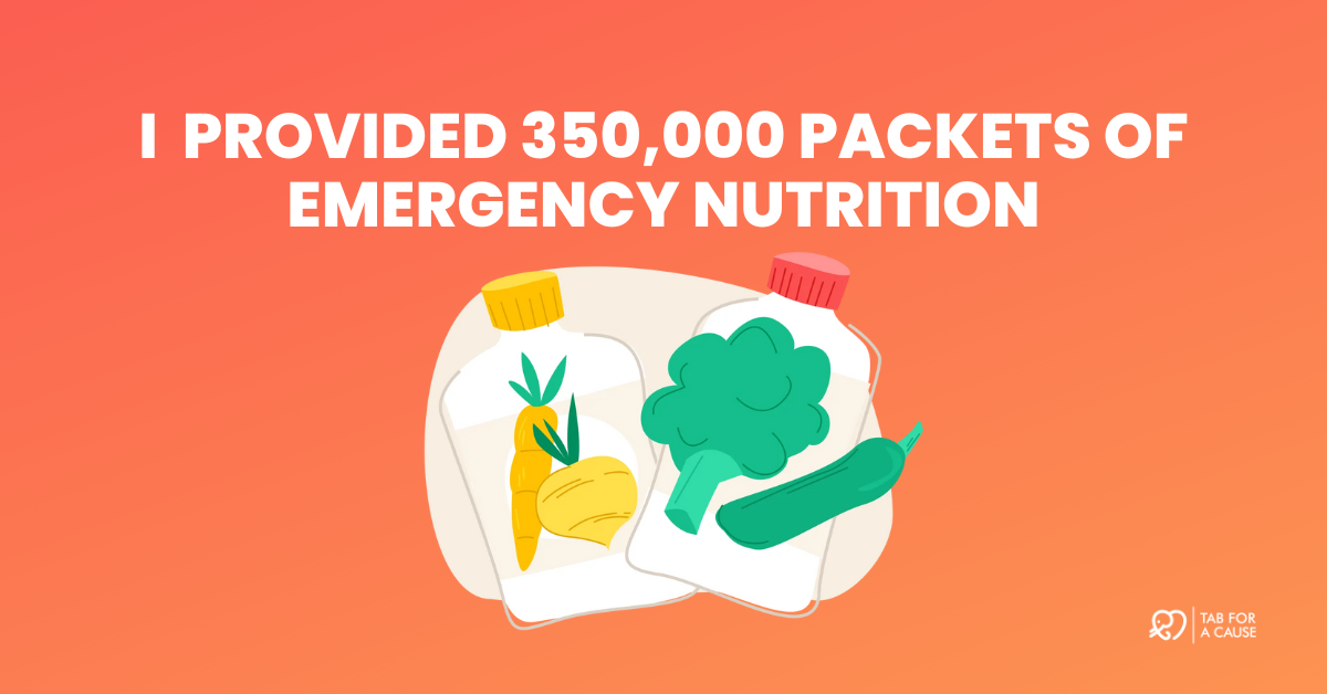 Over 350,000 packets of emergency nutrition - $1.5M Raised