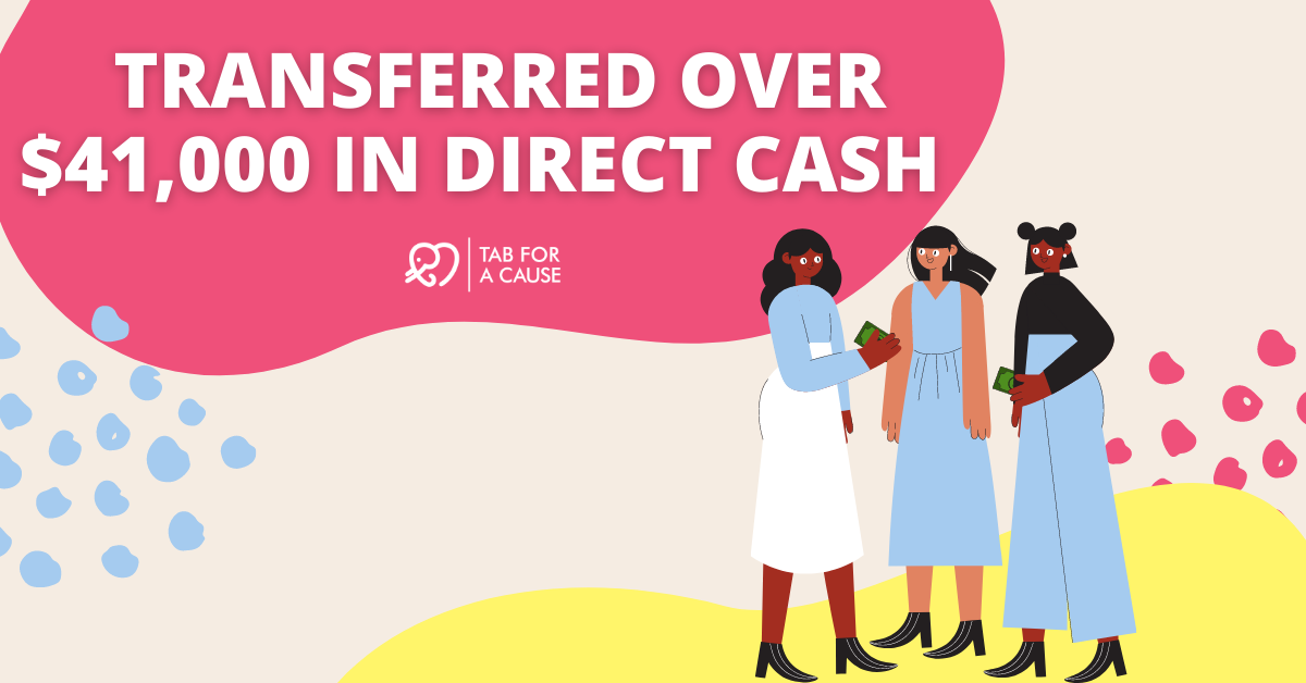 Over $41,000 in cash transfers - $1M Raised